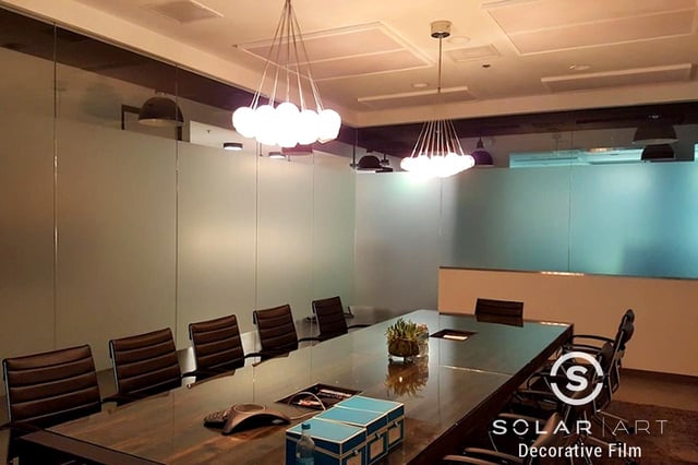 Decorative Window Film Installation at an Office in Los Angeles, California